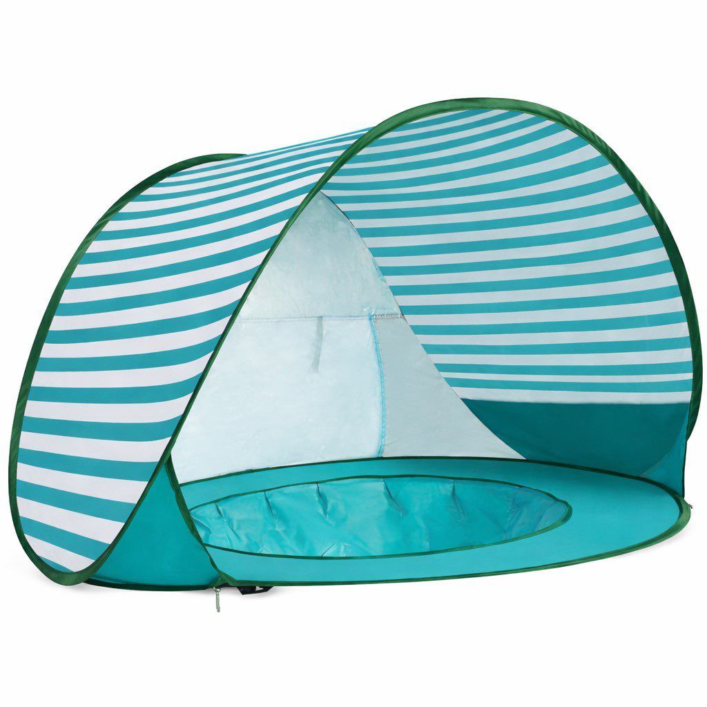 Детска Pop-Up палатка за игра Ginger Home - UV 50+, зелени райета ...