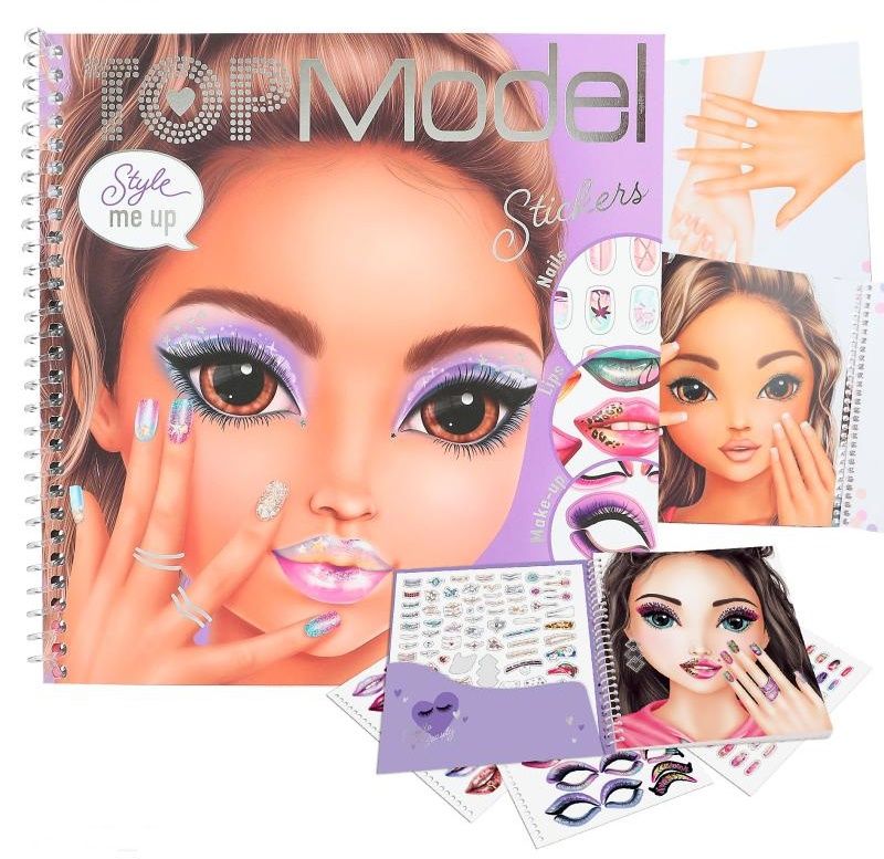 Детска книжка със стикери Top Model - Face BEAUTY, облечи ме | Отлична ...