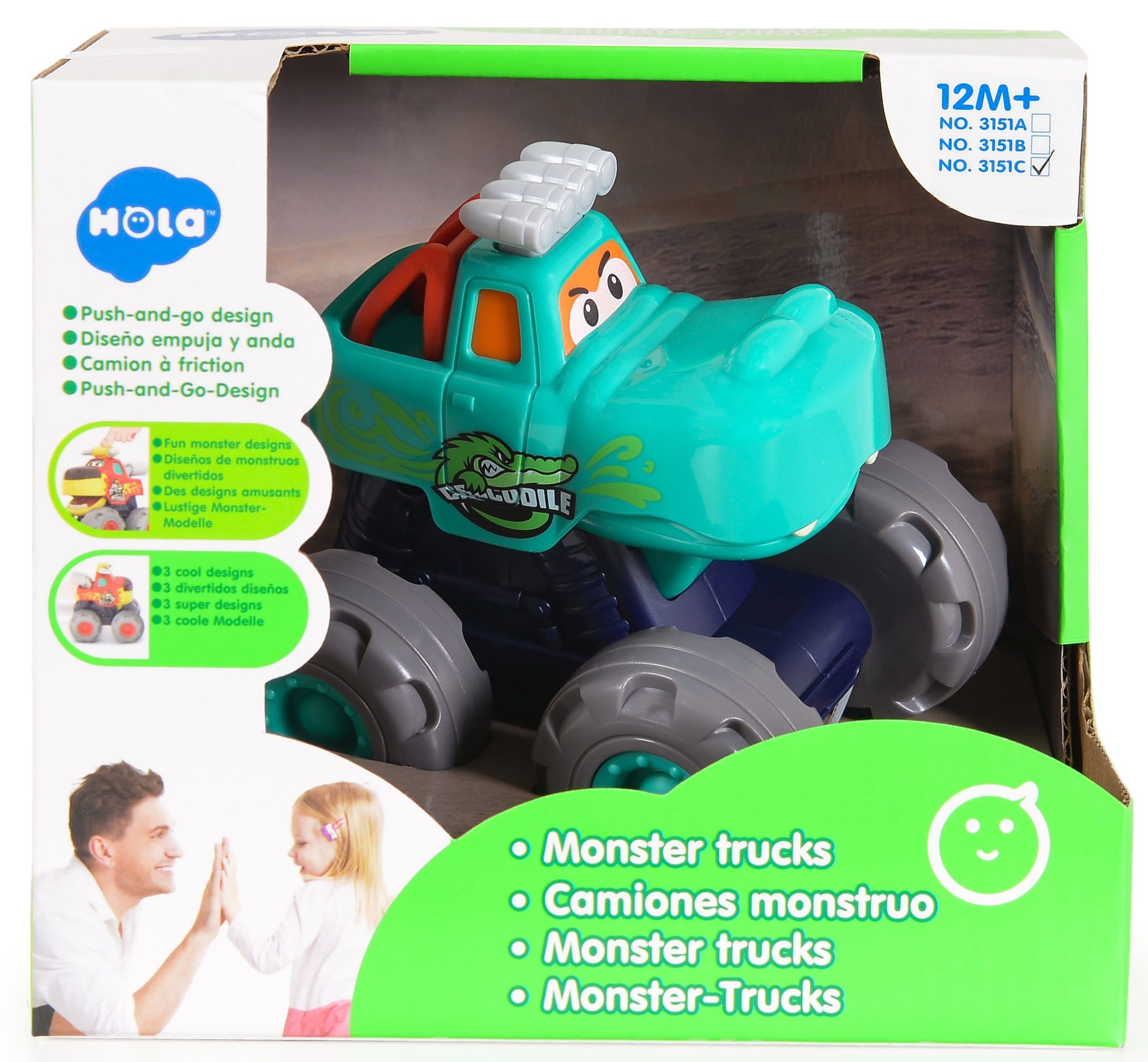 Детска играчка Hola Toys - Чудовищен камион, Крокодил | Отлична цена ...