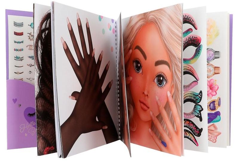 Детска книжка със стикери Top Model - Face BEAUTY, облечи ме | Отлична ...