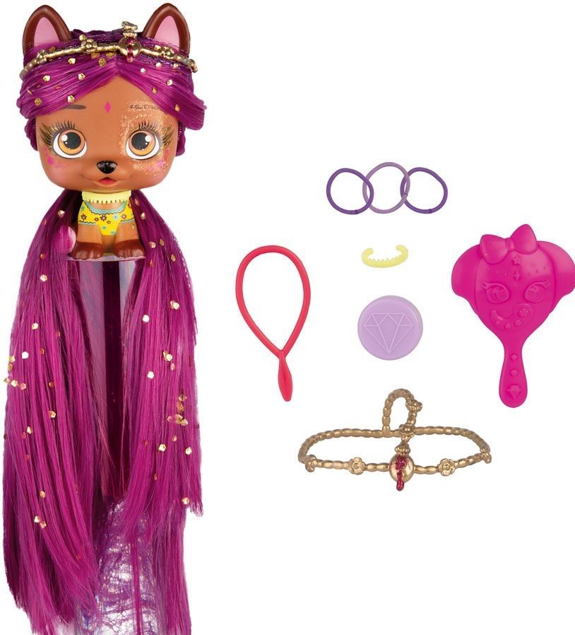 Детска играчка Vip Pets - Модно кученце с 9 изненади за прически ...