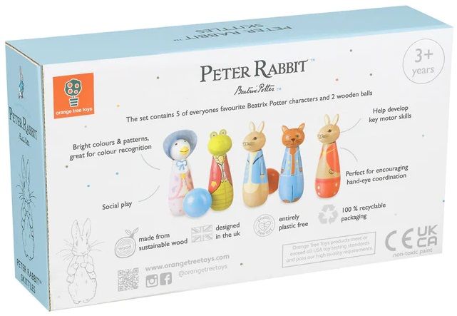 Детски дървен боулинг Orange Tree Toys Peter Rabbit | Отлична цена ...
