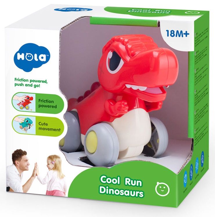 Детска играчка Hola Toys - Бързият динозавър, червен | Отлична цена ...