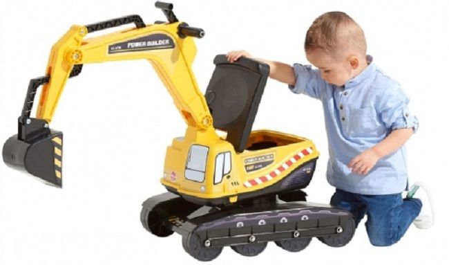 Детски багер Falk - Отваряща се седалка, жълт | Отлична цена | Ozone.bg