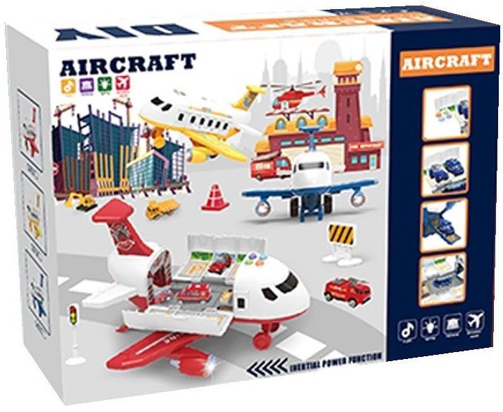Детска играчка Ocie - Aircraft, самолет-гараж с 4 коли | Отлична цена ...