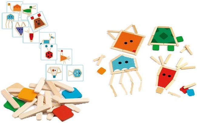 Детски дървен пъзел Djeco - Stick Basic | Отлична цена | Ozone.bg
