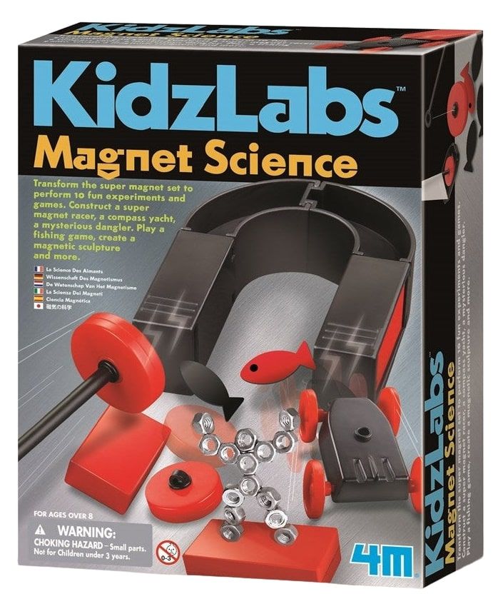 Научен комплект за експерименти 4M Kidz Labs - Магнити | Отлична цена ...