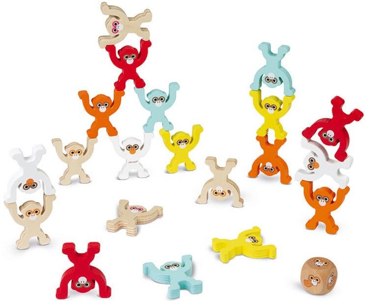 Детска игра за баланс Janod - Пирамида от маймуни | Отлична цена | Ozone.bg