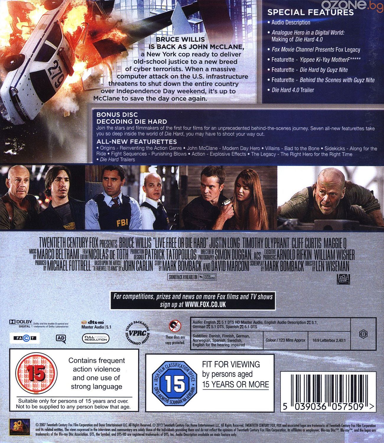 Die Hard 4.0 (Blu-Ray) | 2007 | Добра цена | Ozone.bg