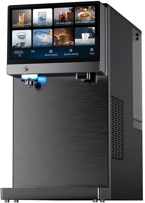 Диспенсър за пречистване, затопляне, охлаждане и газиране на вода Elixir- Go, черен | Ozone.bg