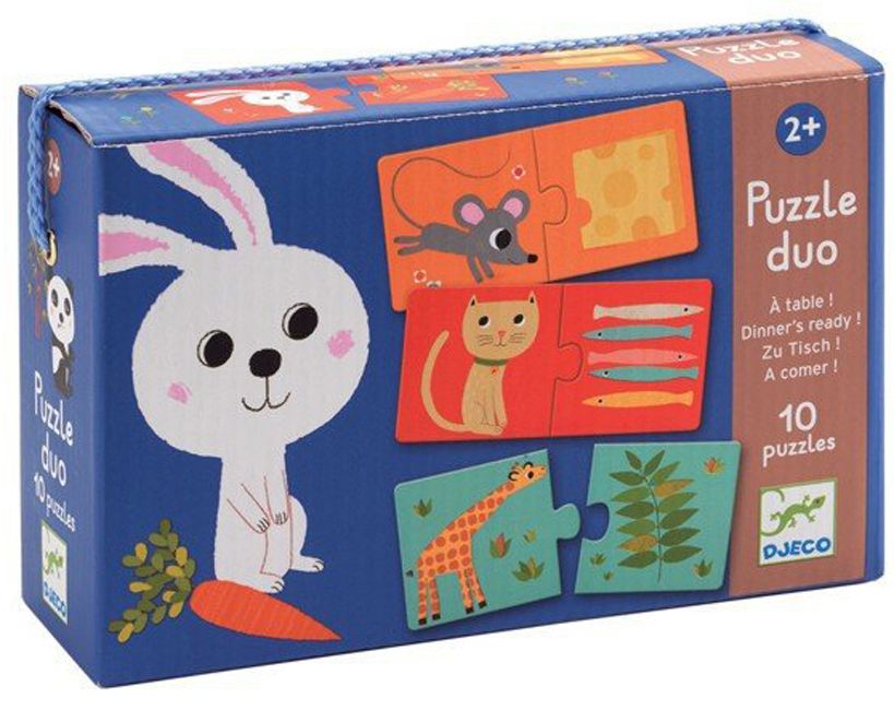Образователен пъзел Djeco Duo от 20 части - Вечерята е готова | Отлична цена | Ozone.bg
