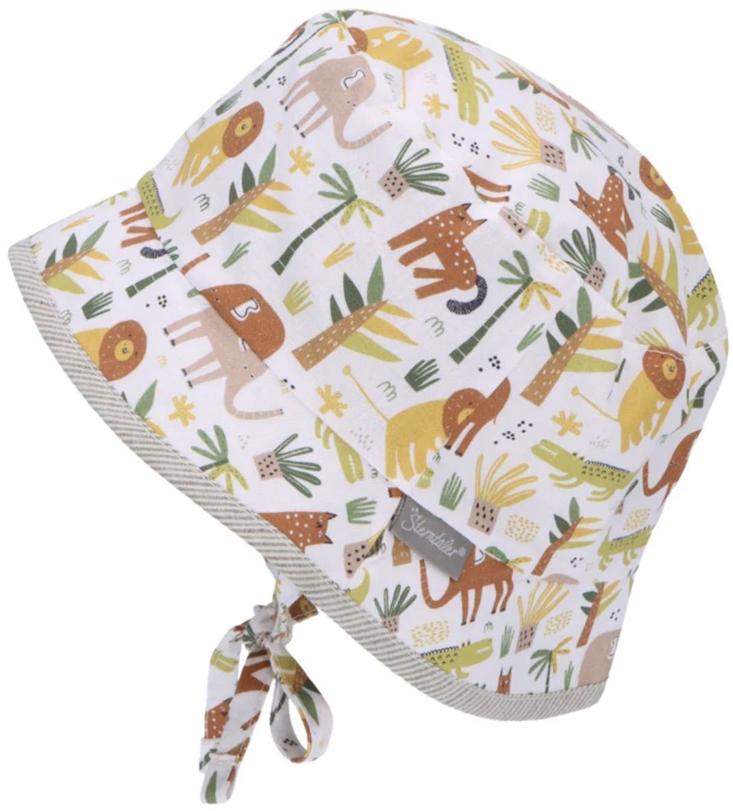 Двулицева детска шапка с UV 50+ защита Sterntaler - Джунгла, 43 cm, 5-6 месеца | Добра цена ...