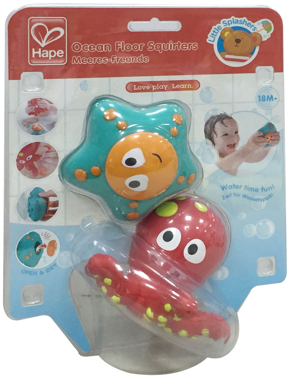 Играчка за баня HaPe International - Октопод и морска звезда | Добра цена | Ozone.bg