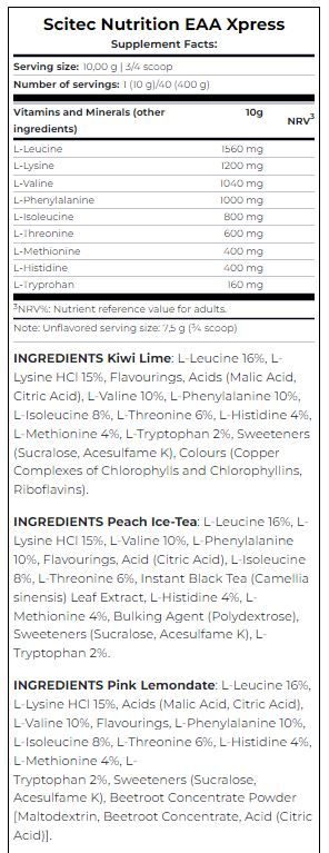 EAA Xpress, тропически плодове, 400 g, Scitec Nutrition | Ozone.bg