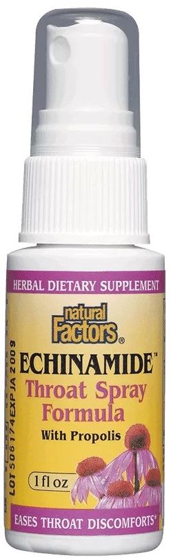 Echinamide Спрей за гърло, 30 ml, Natural Factors | Ozone.bg