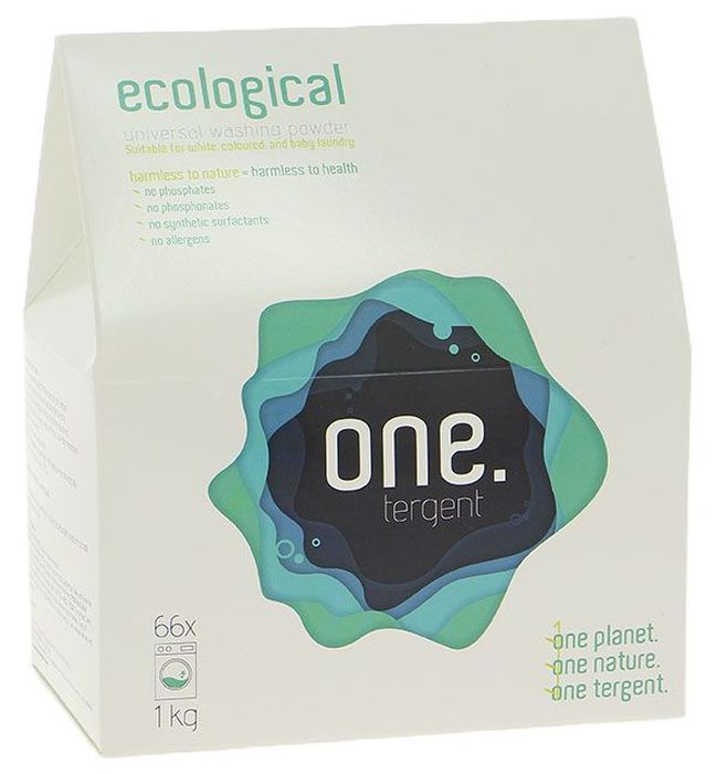 Екологичен прах за пране One tergent - 1 kg | Добра цена | Ozone.bg