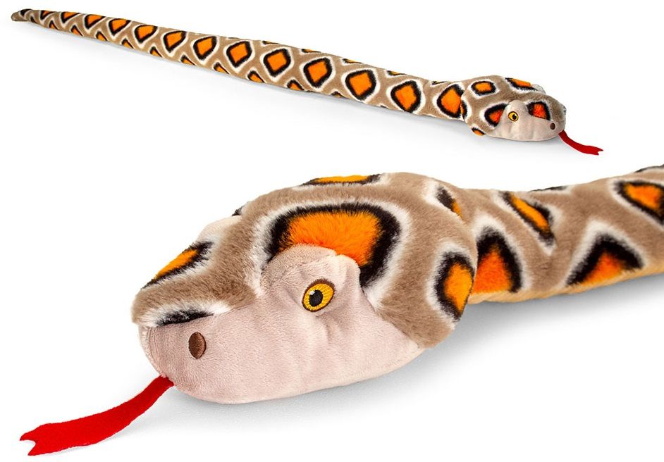 Екологична плюшена играчка Keel Toys Keeleco - Змия, 100 cm, асортимент ...