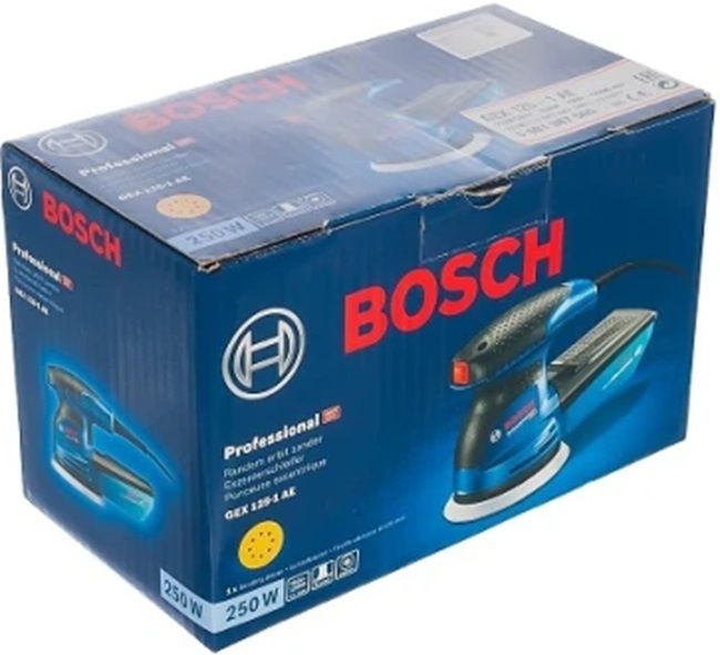 Ексцентрикова шлифовъчна машина Bosch - Professional GEX 125-1 AE, 250 W | Ozone.bg