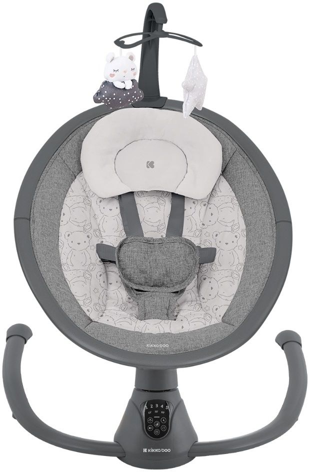 Електрическа люлка KikkaBoo - Twiddle, сива | Добра цена | Ozone.bg