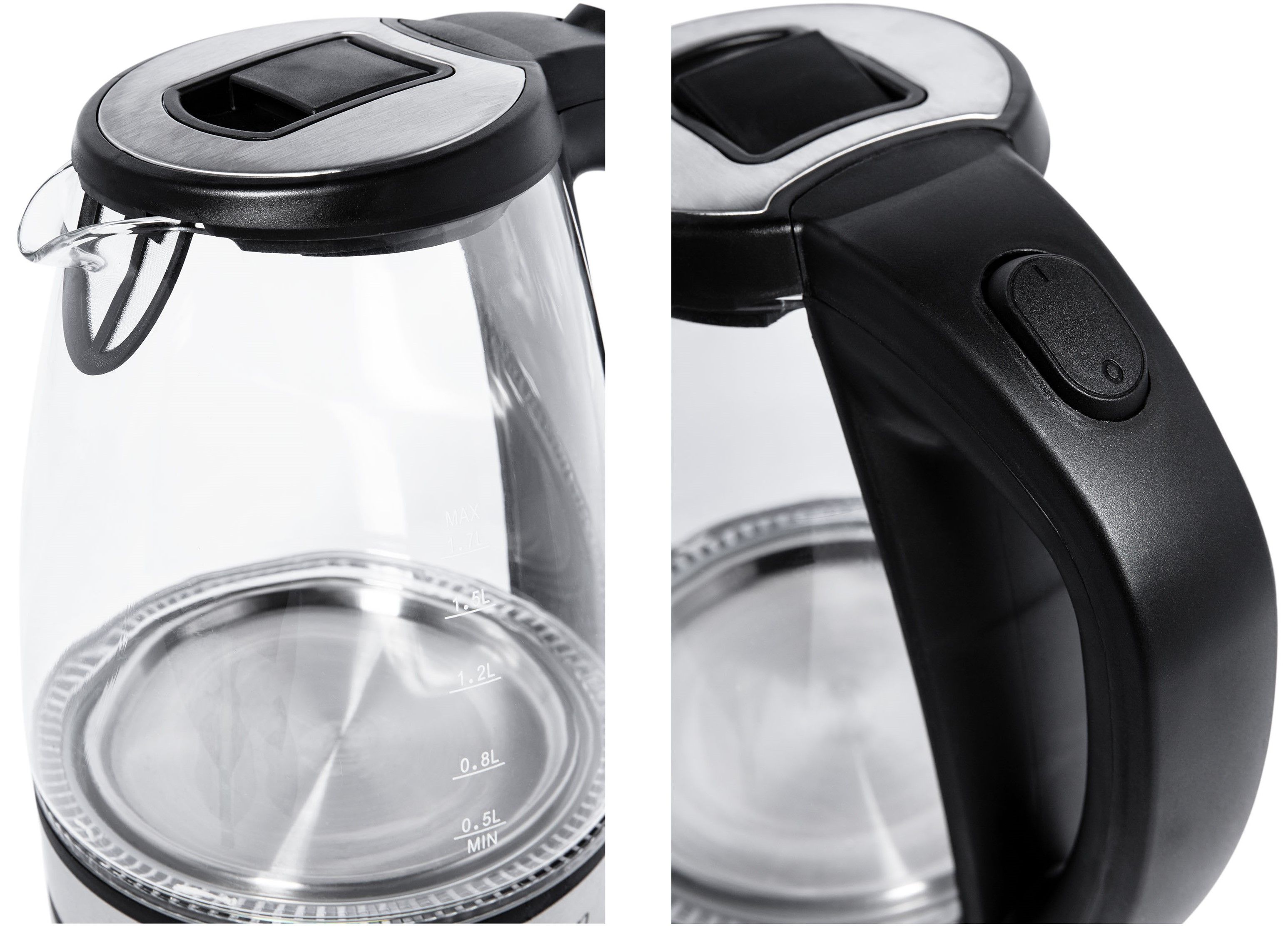 Електрическа кана Rohnson - R-7650, 2200W, 1.7L, сребриста | Ozone.bg