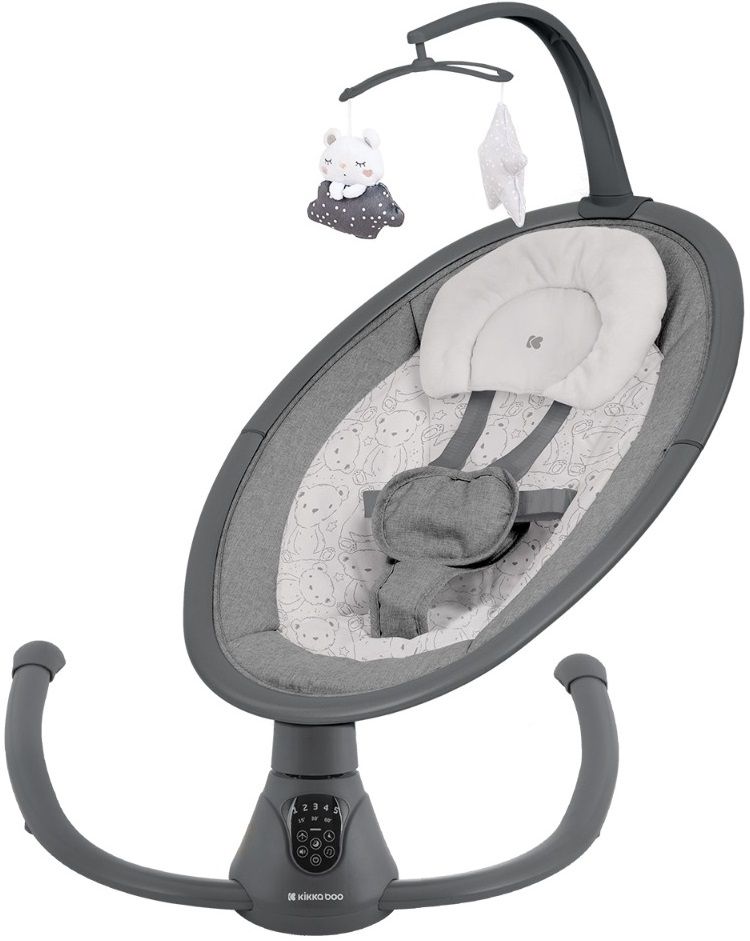 Електрическа люлка KikkaBoo - Twiddle, сива | Добра цена | Ozone.bg