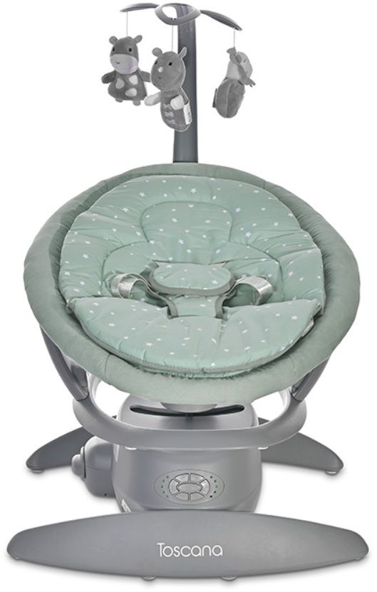 Електрическа люлка Lorelli - Toscana, Green Stars | Добра цена | Ozone.bg