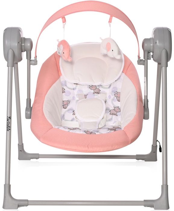 Електрическа люлка Lorelli - Twinkle Rhino, Pink | Ozone.bg