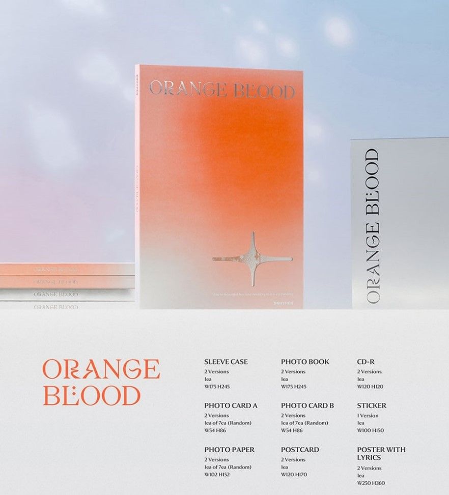 ENHYPEN - Orange Blood, Ksana Version (Orange) (CD Box) Отлична цена ...