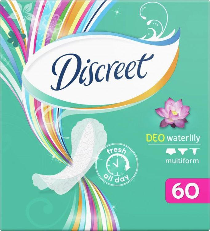 Ежедневни превръзки Discreet Ultra - Deo, Waterlily, 60 броя | Добра ...