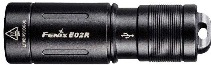 Фенерче Fenix - E02R, черно | Ozone.bg