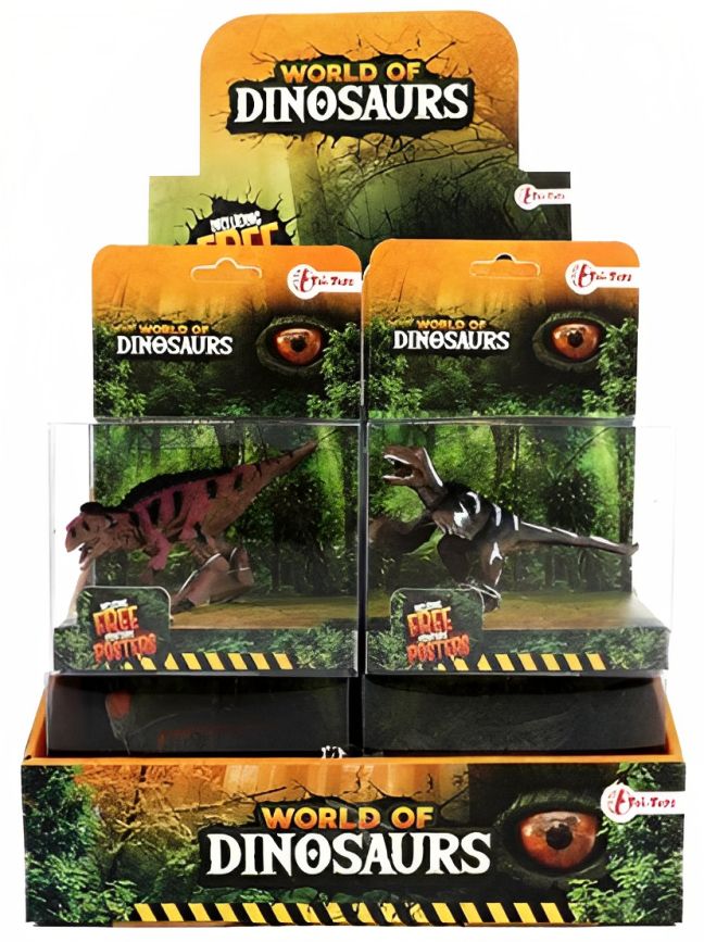 Фигура Toi Toys World of Dinosaurs - Динозавър, 10 cm, асортимент ...