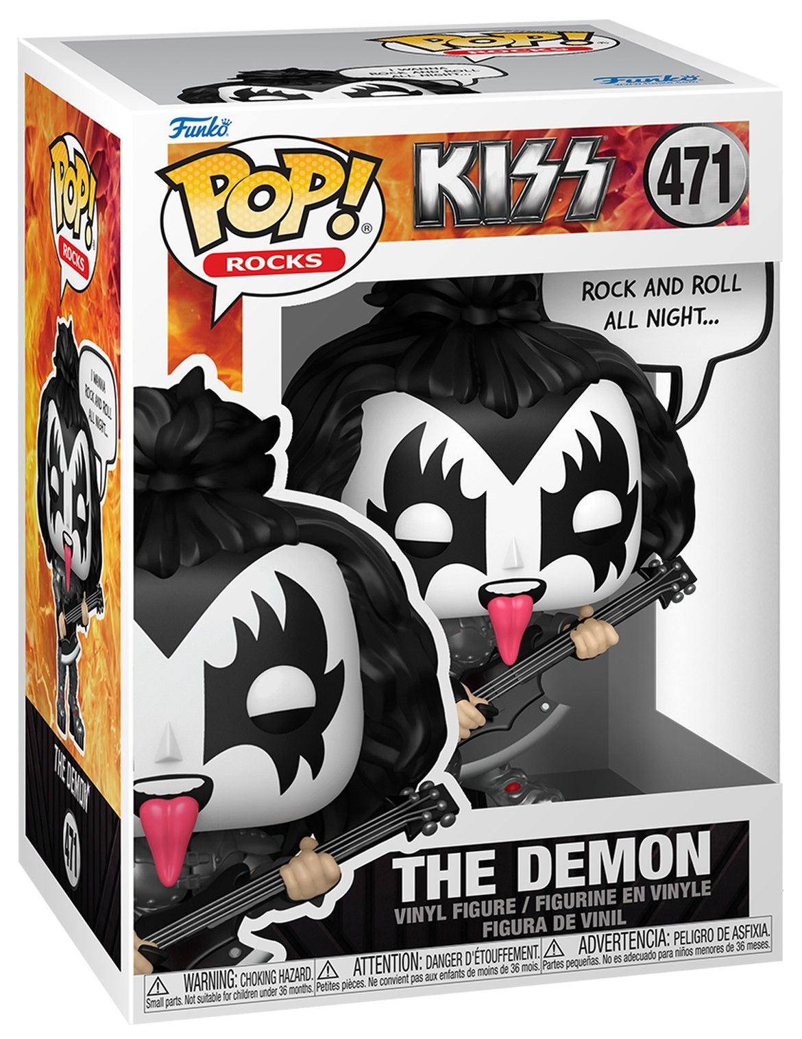 Фигура Funko POP! Rocks: Kiss - The Demon (Rock & Roll All Night) #471 ...