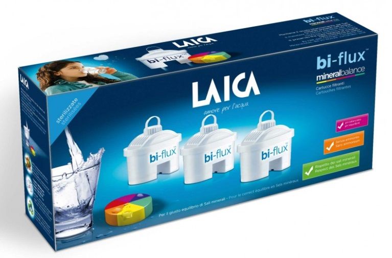 Филтри Laica - Bi-Flux Mineral Balance, 3 бр., бели | Ozone.bg