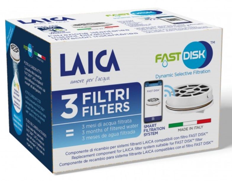 Филтриращ модул Laica - Fast Disk, 3 бр., бял | Ozone.bg