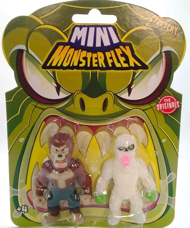 Фигури Monster Flex Mini - Разтегливи чудовища, Върколак и мумия ...