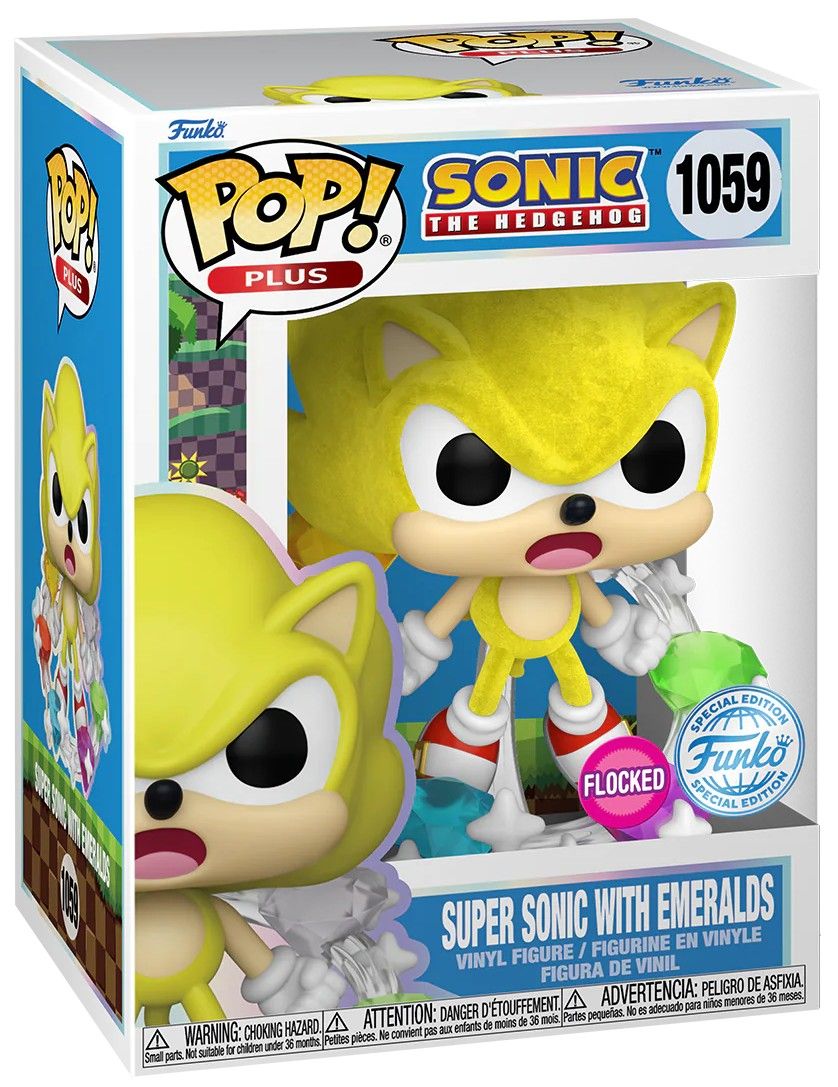 Фигура Funko POP! Games: Sonic the Hedgehog - Super Sonic with Emeralds ...