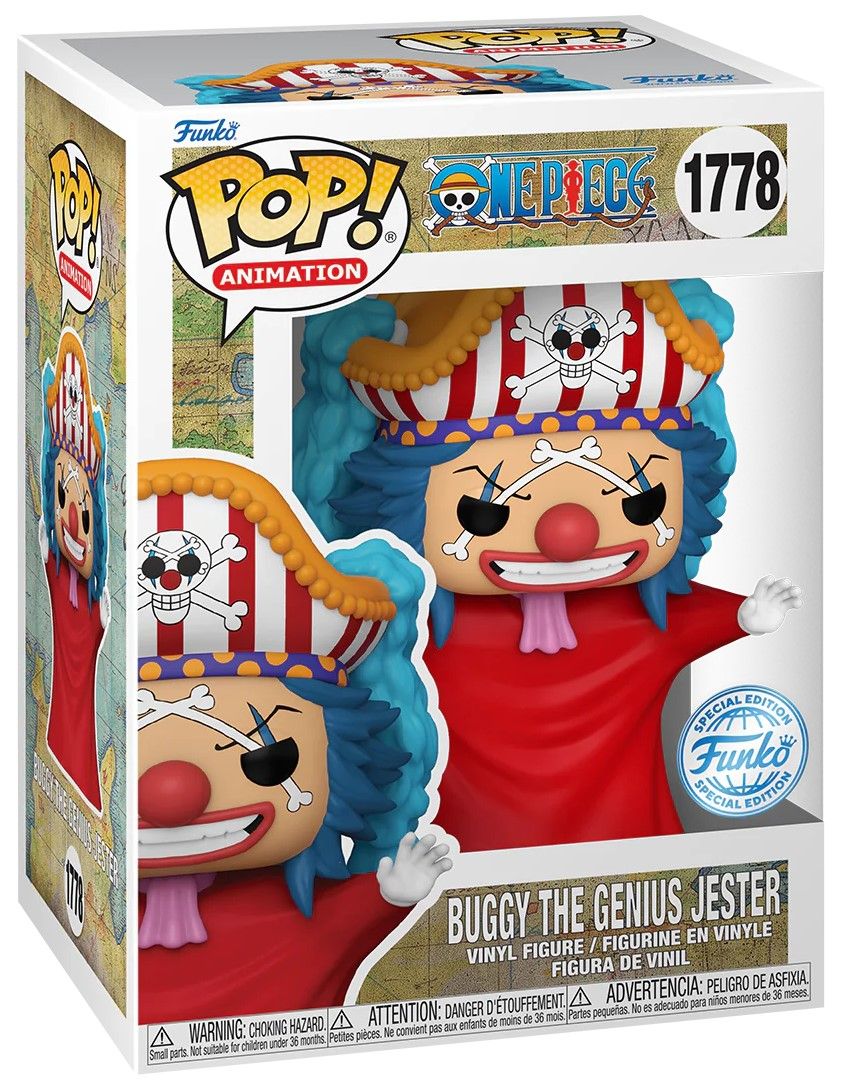 Фигура Funko POP! Animation: One Piece - Buggy the Genius Jester #1778 ...