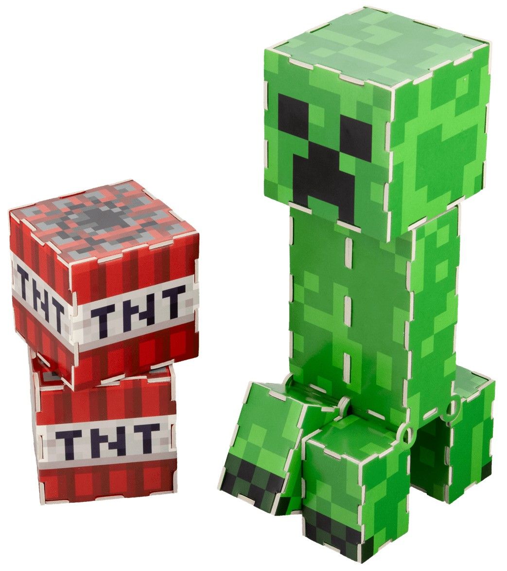 Фигура Paladone Games: Minecraft - Creeper Construction Kit, 21 cm ...