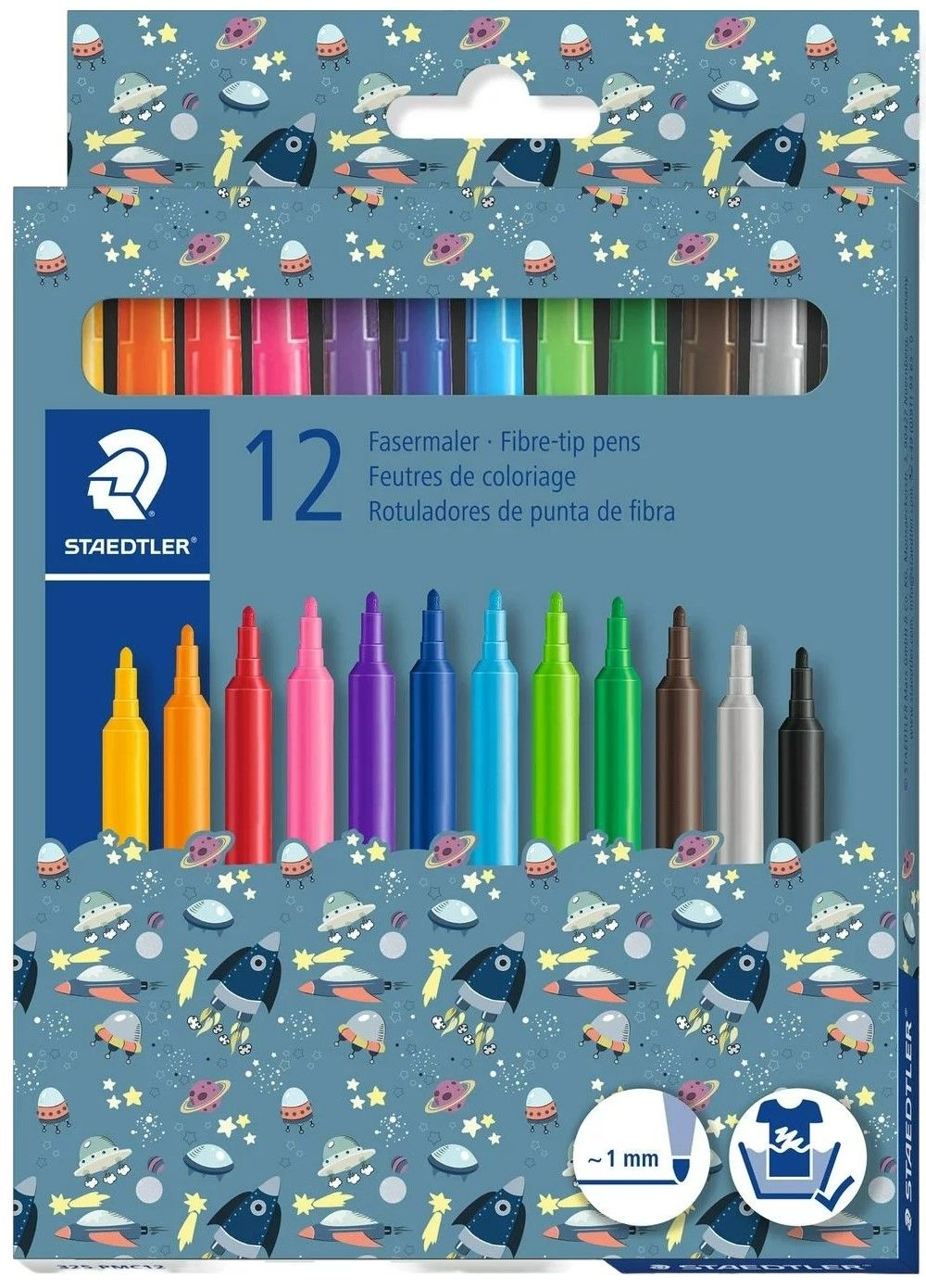 Флумастери Staedtler Pattern 325 - 12 цвята, асортимент | Ozone.bg