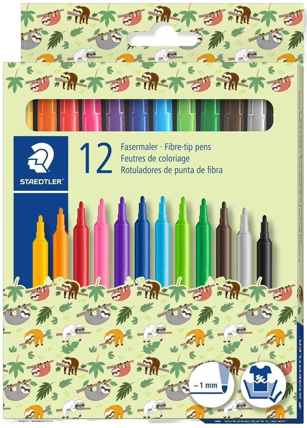 Флумастери Staedtler Pattern 325 - 12 цвята, асортимент | Ozone.bg