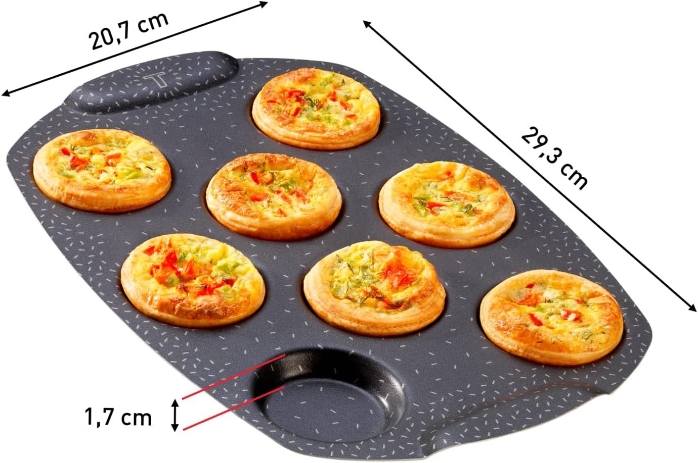 Форма за печене Tefal - Perfect Bake Mini Quiche, 21 x 29 cm | Ozone.bg