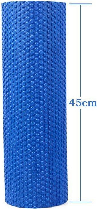 Фоумролер за пилатес и йога Maxima - 45 х 15 cm, син | Ozone.bg