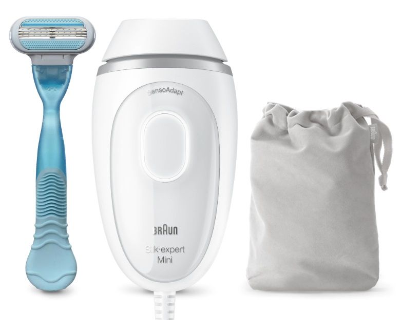 Фотоепилатор Braun - Mini PL 1124, 3 степени, 300 000 импулса, бял ...