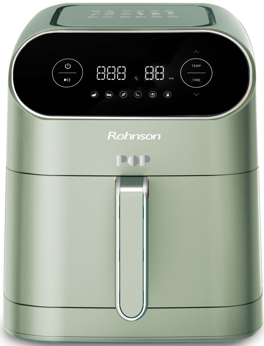 Фритюрник с горещ въздух Rohnson - R-2859, 1800W, 7 l, зелен | Ozone.bg