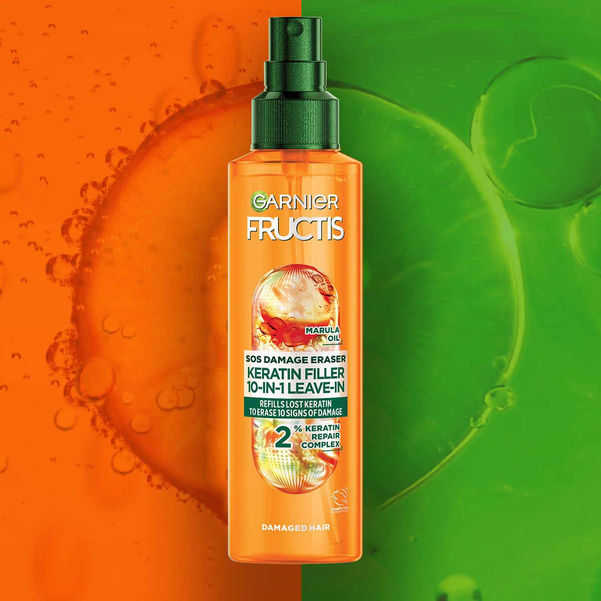 Garnier Fructis Комплект - Шампоан, Балсам и Спрей за коса, 250 + 200 ...