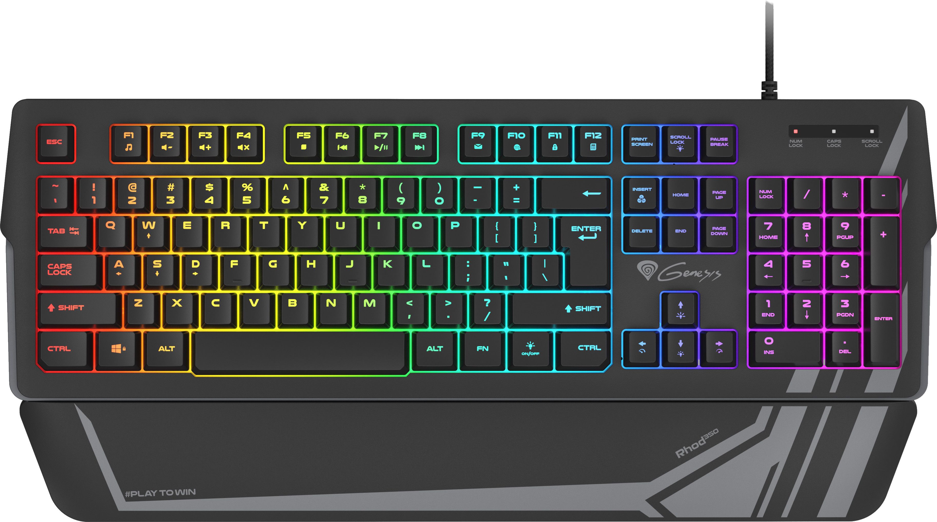 Genesis Gaming Keyboard Rhod 350 RGB Backlight US Lauout | Ozone.bg