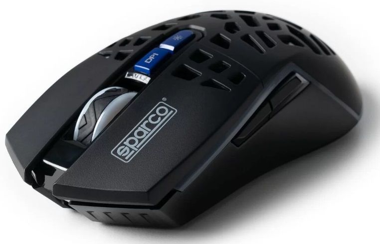 Гейминг мишка Sparco - SPWMOUSE CLUTCH, оптична, безжична, черна | Ozone.bg