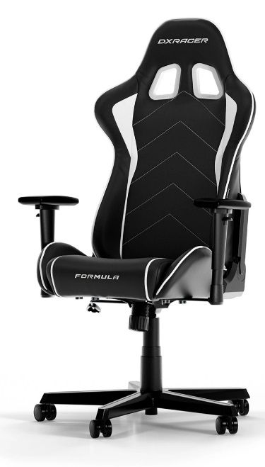 Гейминг стол DXRacer - Formula F08-NW, черен/бял | Ozone.bg