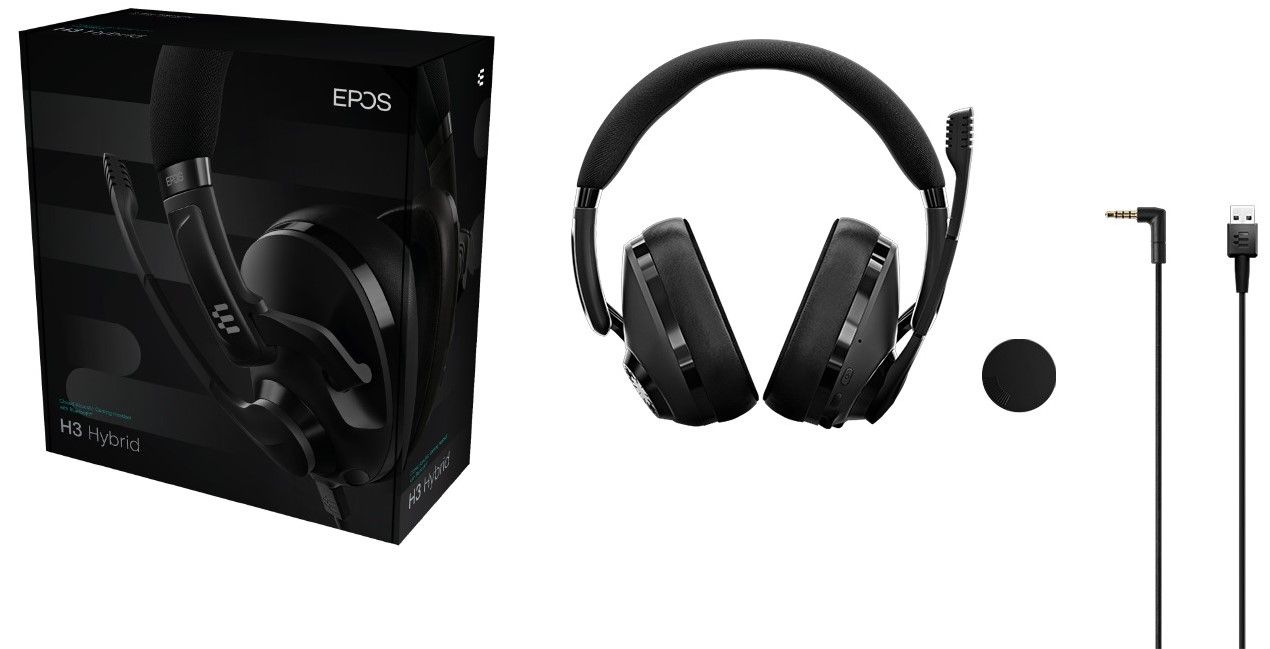 Гейминг слушалки EPOS - H3 Hybrid, черни | Ozone.bg