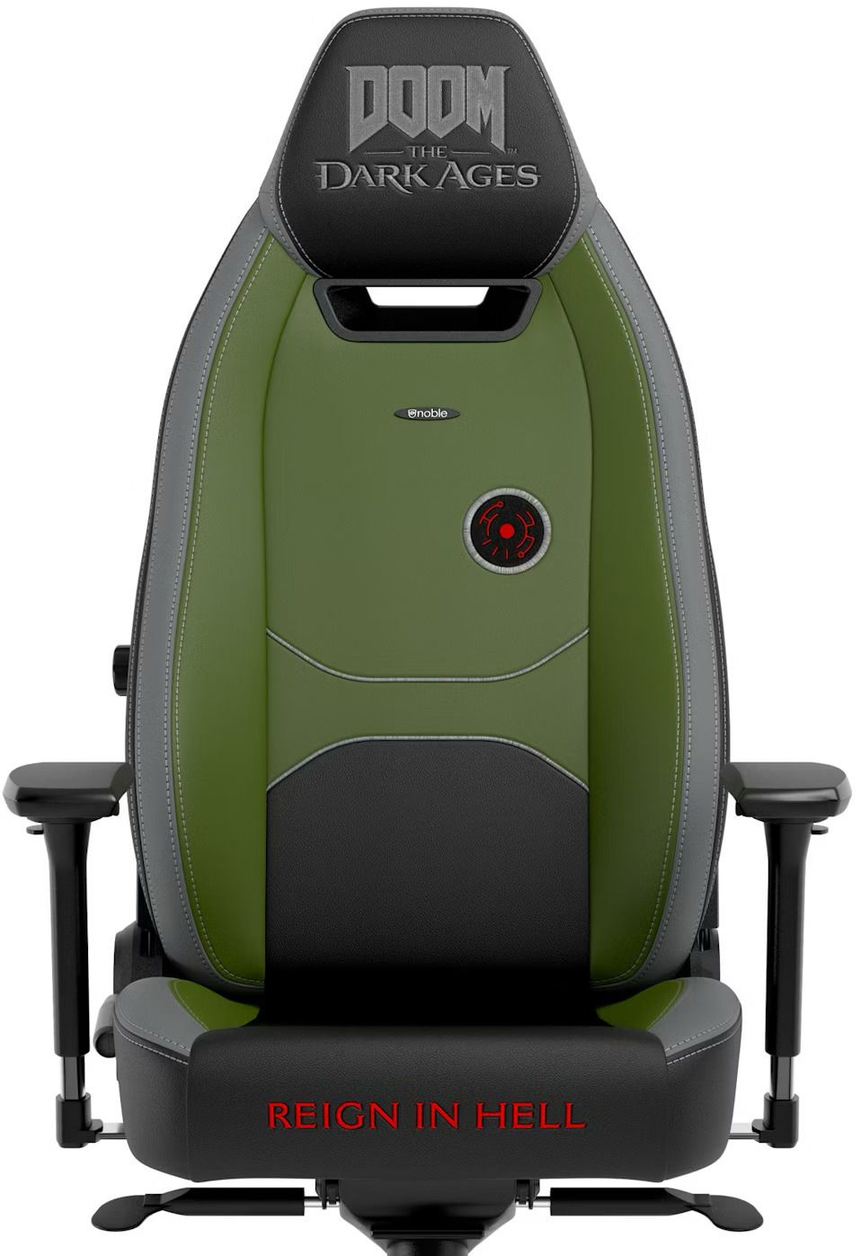 Гейминг стол noblechairs - DOOM: The Dark Ages Edition, зелен/черен ...